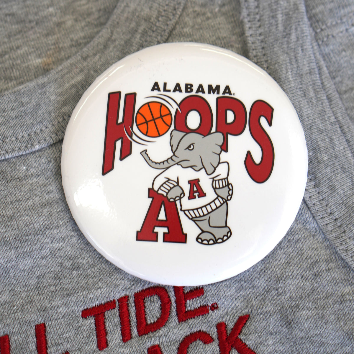 Alabama Hoops Button | Gameday Pins – JNJ Apparel Store