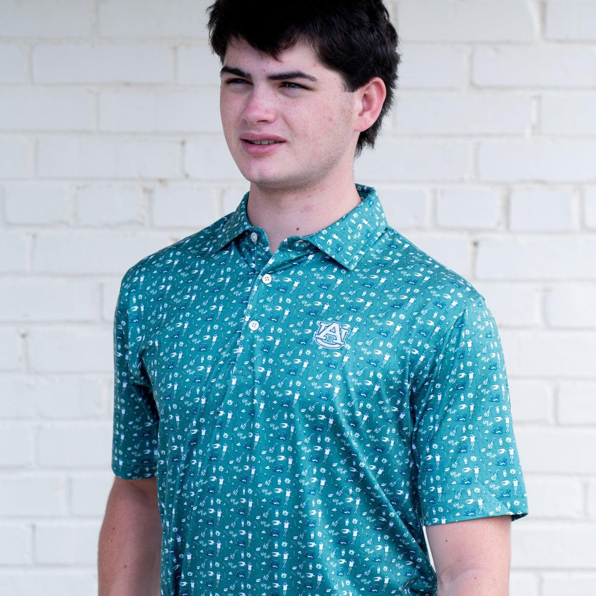 Auburn Golf Polo | Tee Time Performance Polo w/ AU Logo | Tigers – JNJ ...