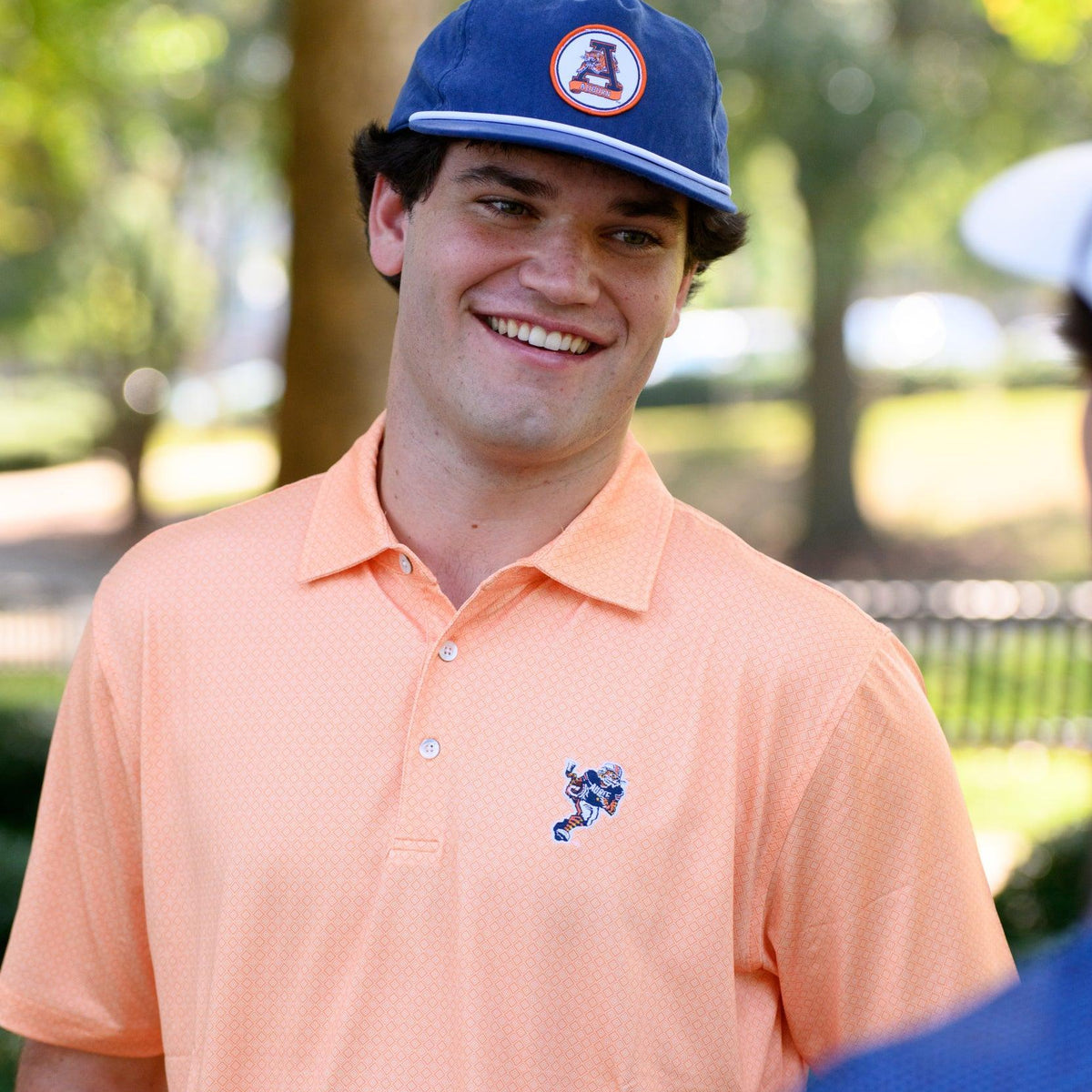 Auburn Orange Polo | Performance Diamond Print Polo w/ Aubie Logo – JNJ ...