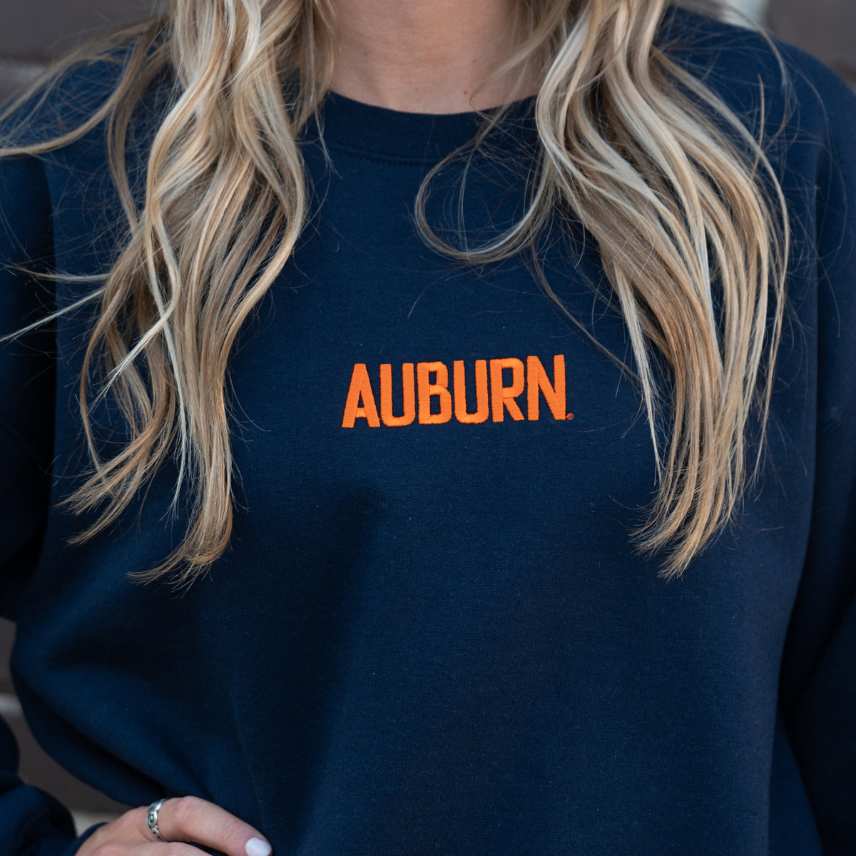 Auburn Embroidered Crewneck Sweatshirt | Pullover – JNJ Apparel Store